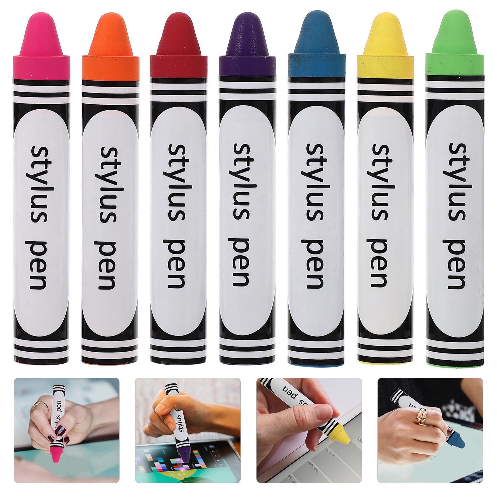 FONDOTIN 7 Pcs Drawing Stylus Electronic Screen Writing Pen Smooth ...