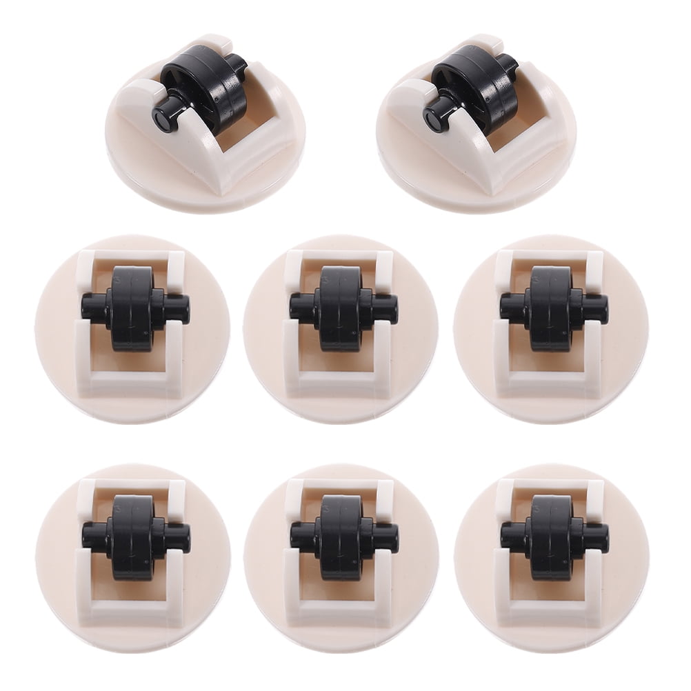 FONDOTIN 8 Pcs Paste One-way Wheel Mini Caster Wheels Rollers Low ...
