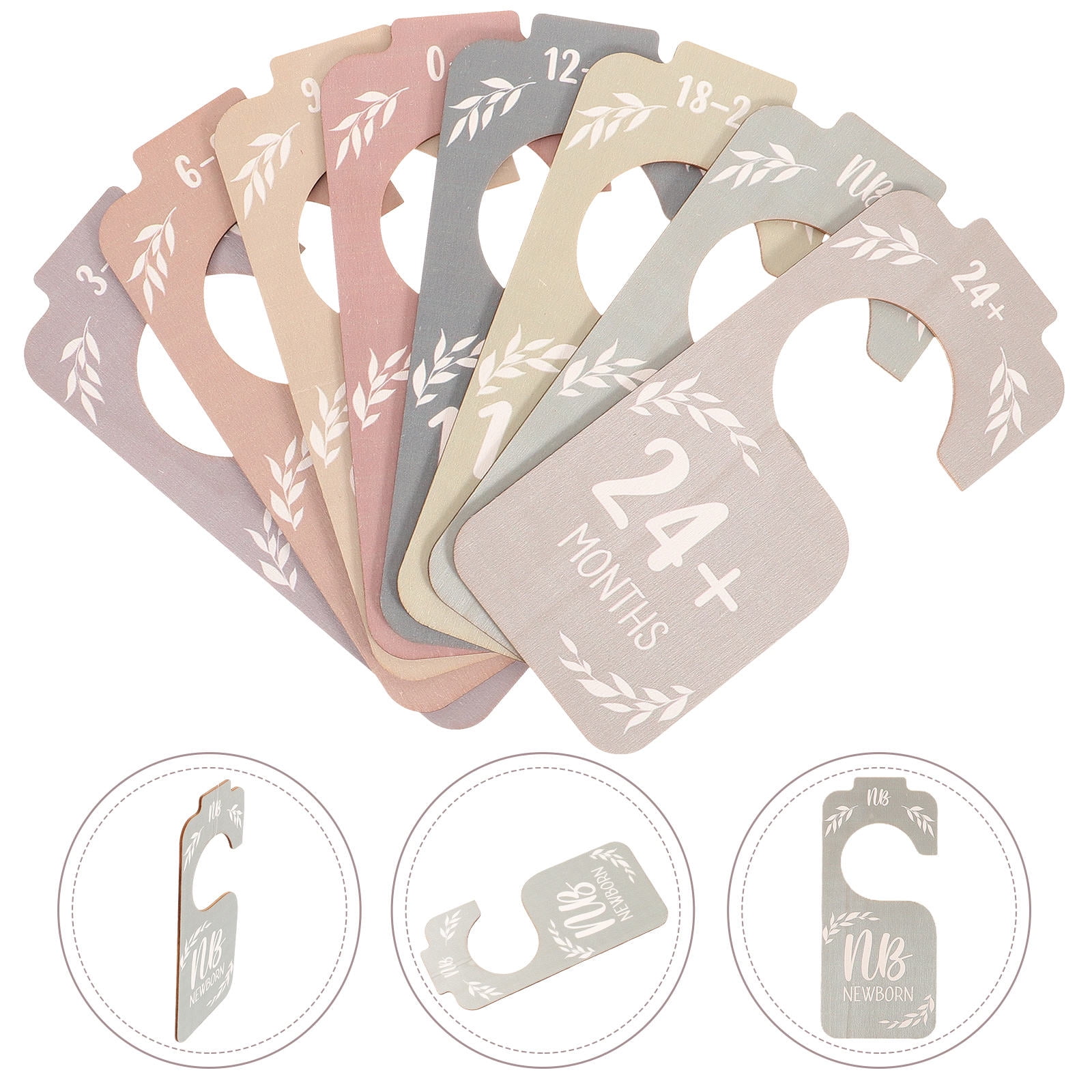 FONDOTIN 8Pcs Boxwood Baby Wardrobe Partition Board for Clothes ...