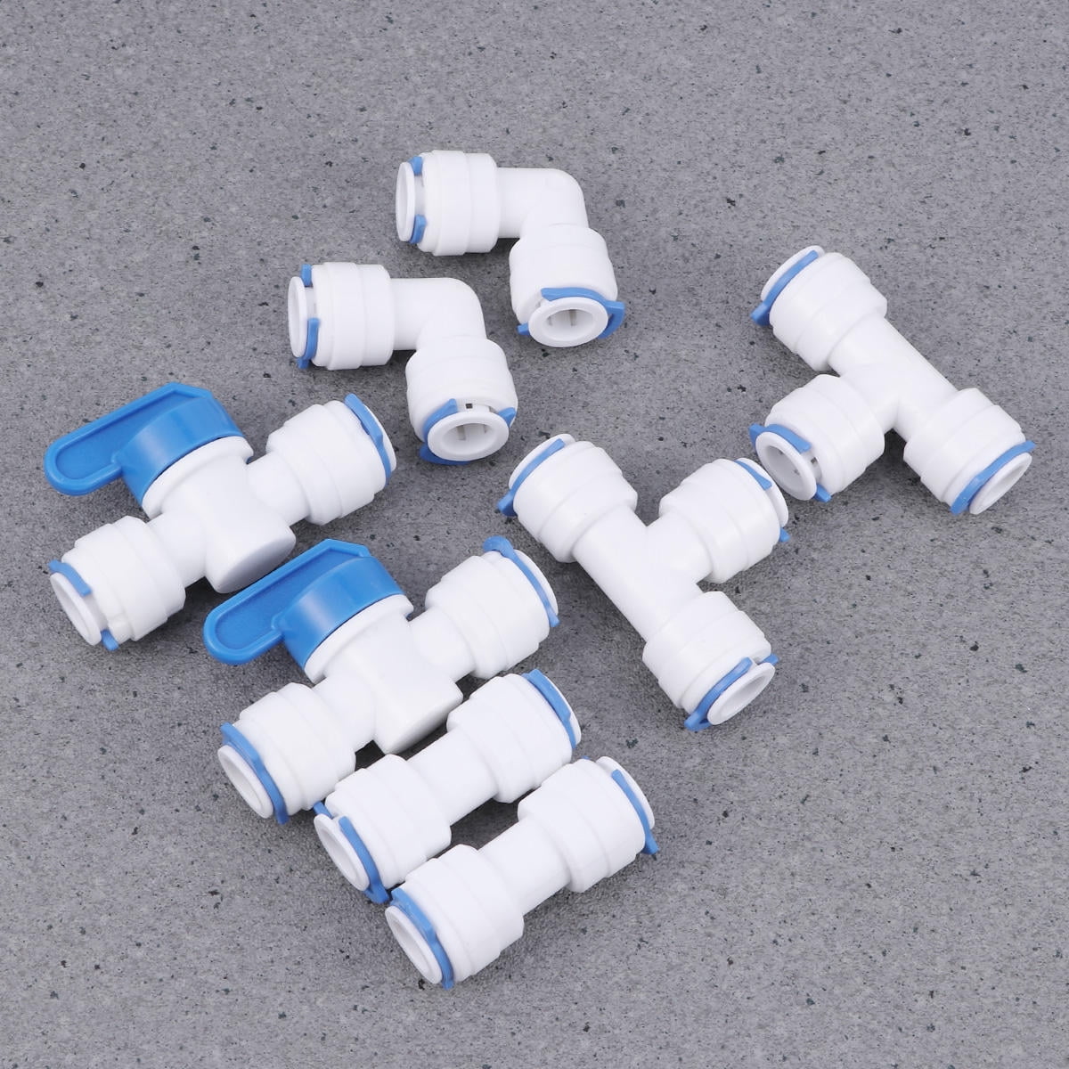FONDOTIN 8Pcs Quick Couplings For Water Pipes Assorted Color Plastic ...