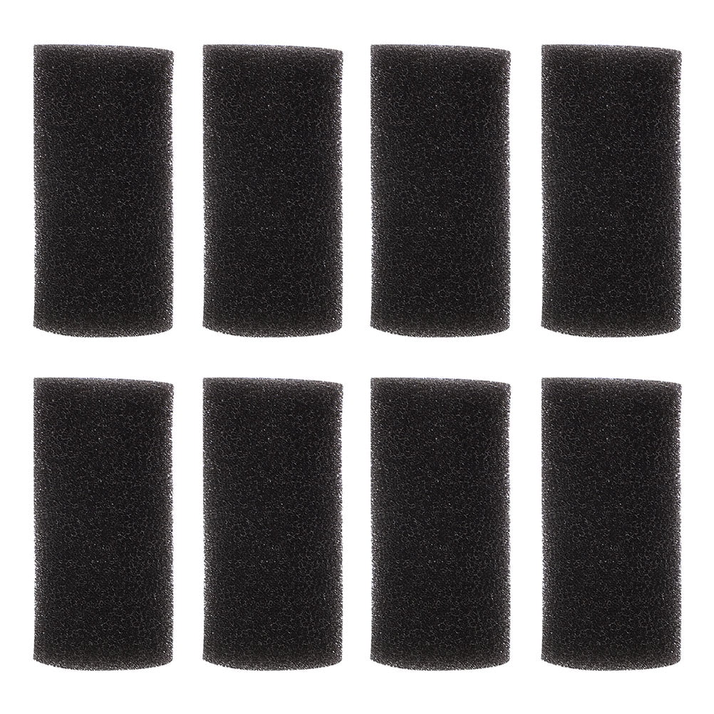 FONDOTIN 8Set Black Pre Filter Sleeves for Pond Filter Cover Seal 8x4cm 304 Stainless Steel Mesh ...