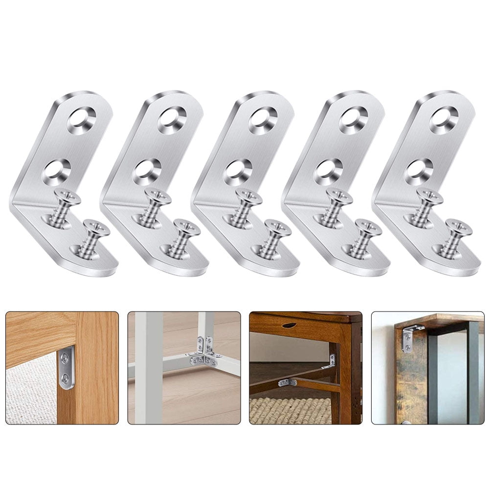 FONDOTIN 8pcs Corner Angle Joint Bracket for Reinforcement of Furniture ...