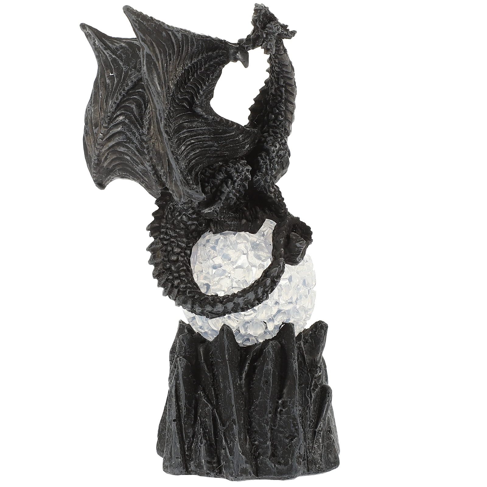 FONDOTIN Antique Style Dragon Sculpture Dragon Figurine Black Resin ...