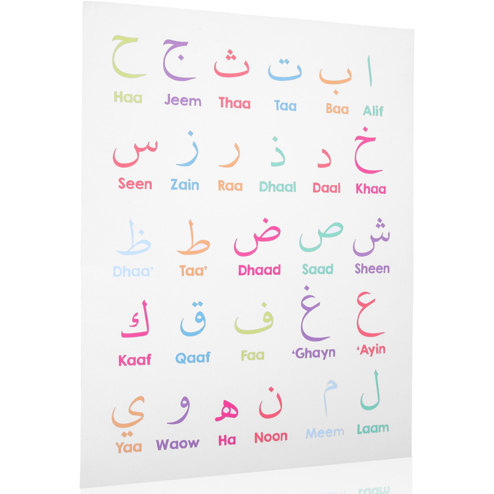 FONDOTIN Arabic Alphabet Poster Printing Kids Learning Charts Assorted ...