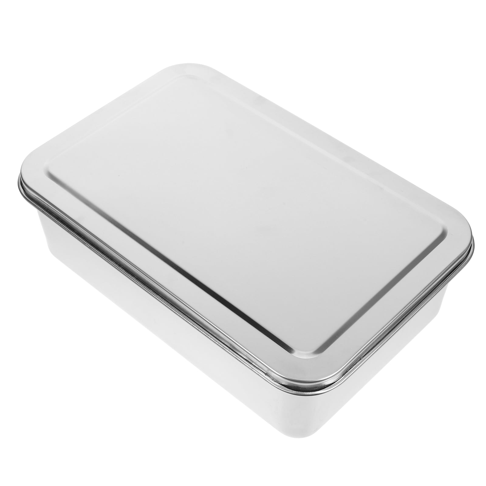 FONDOTIN Box Covered Stainless Steel Bakeware Baking Pan With Lid For ...