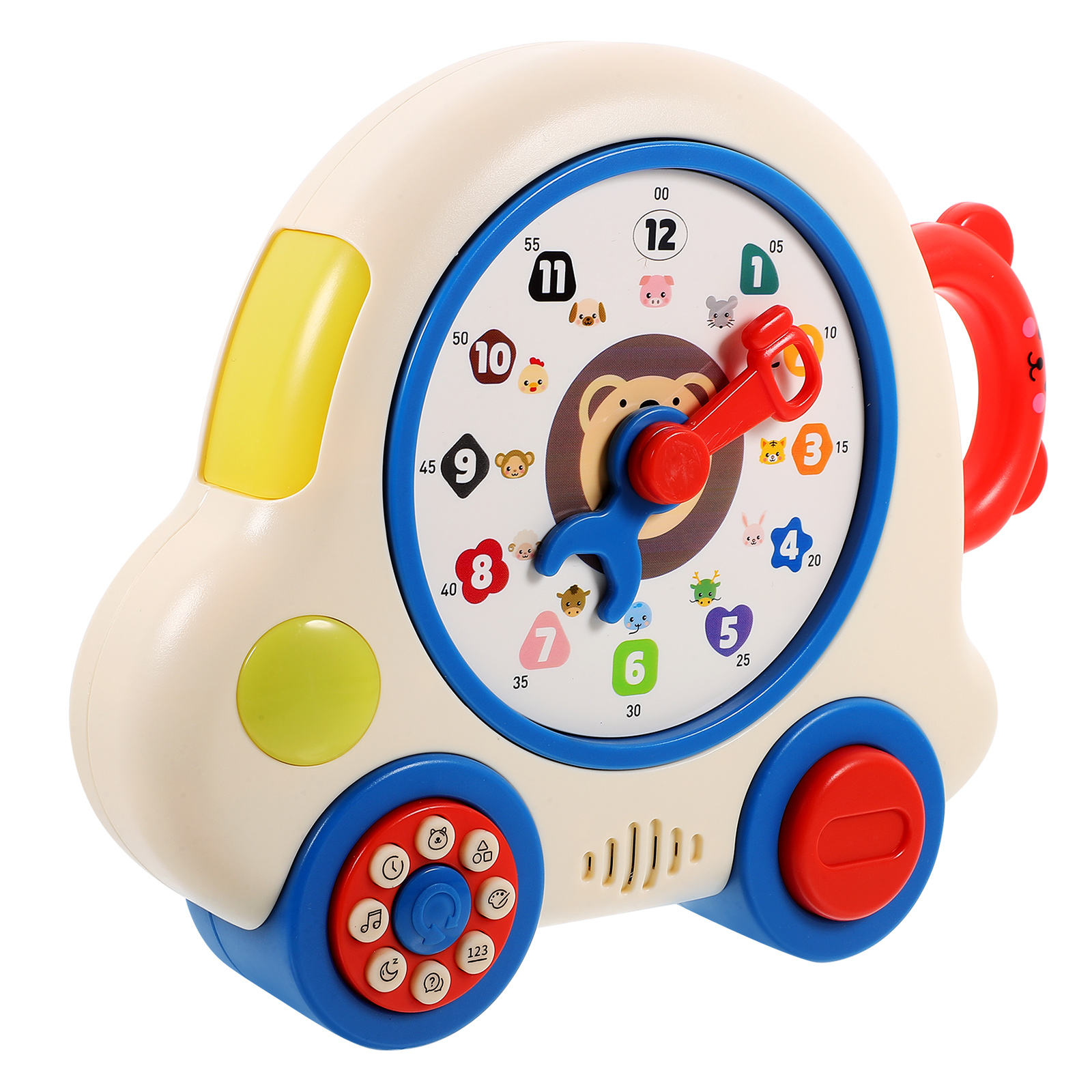FONDOTIN Cartoon Clock Model Multi Colored Plastic for Infants Time ...
