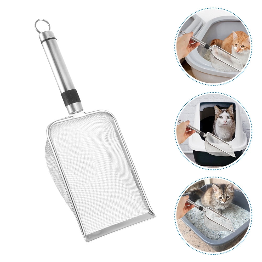 FONDOTIN Cat Litter Scoop Fine Sifting Metal Cat Scooper 1Set for Cat ...