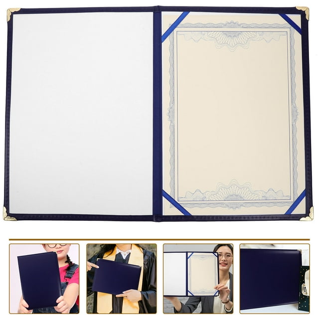 FONDOTIN Certificate Cover Decorative Certificate Holder Certificate ...