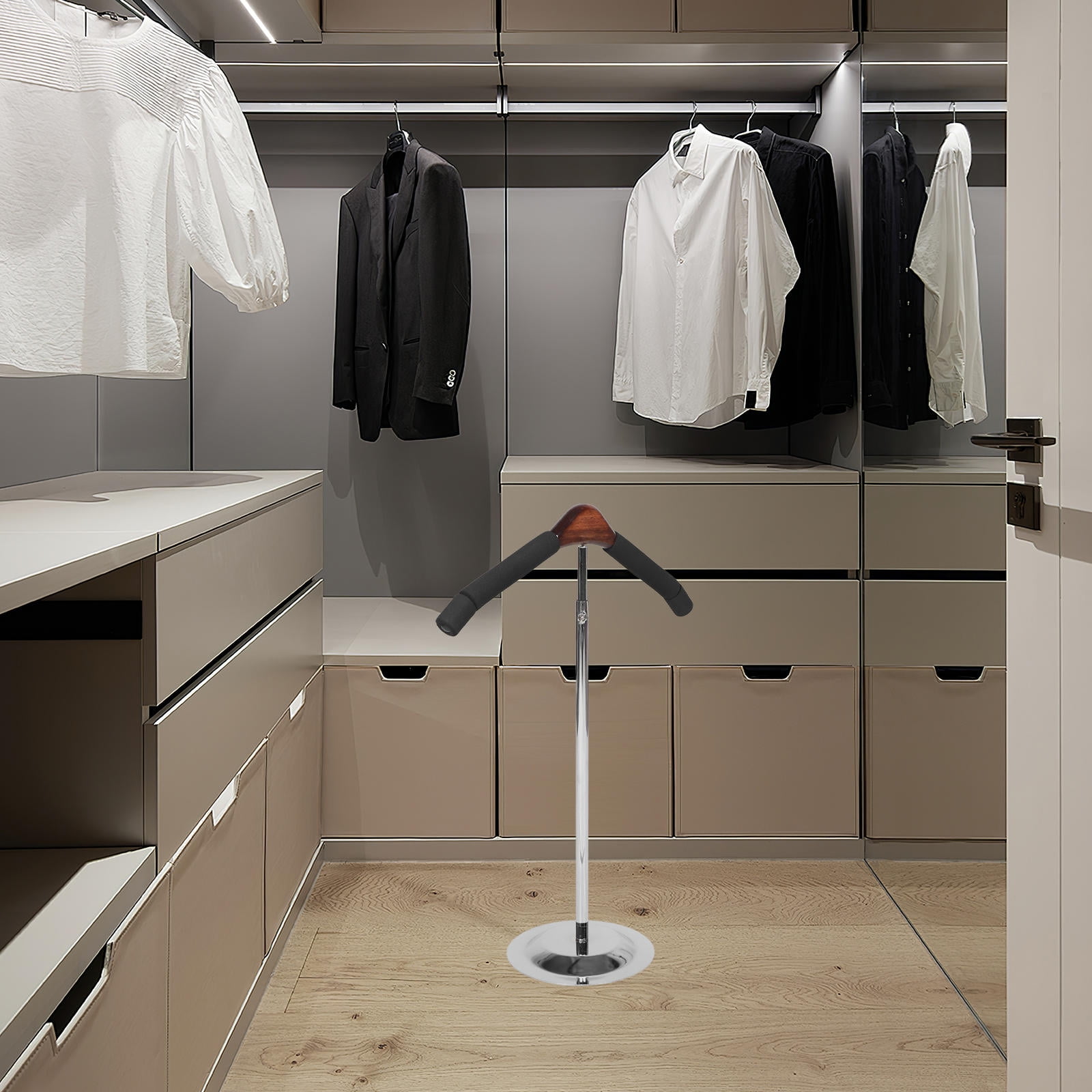 FONDOTIN Retail Racks T Shirt Display Stand Wood Non Slip Hangers 1Pack ...