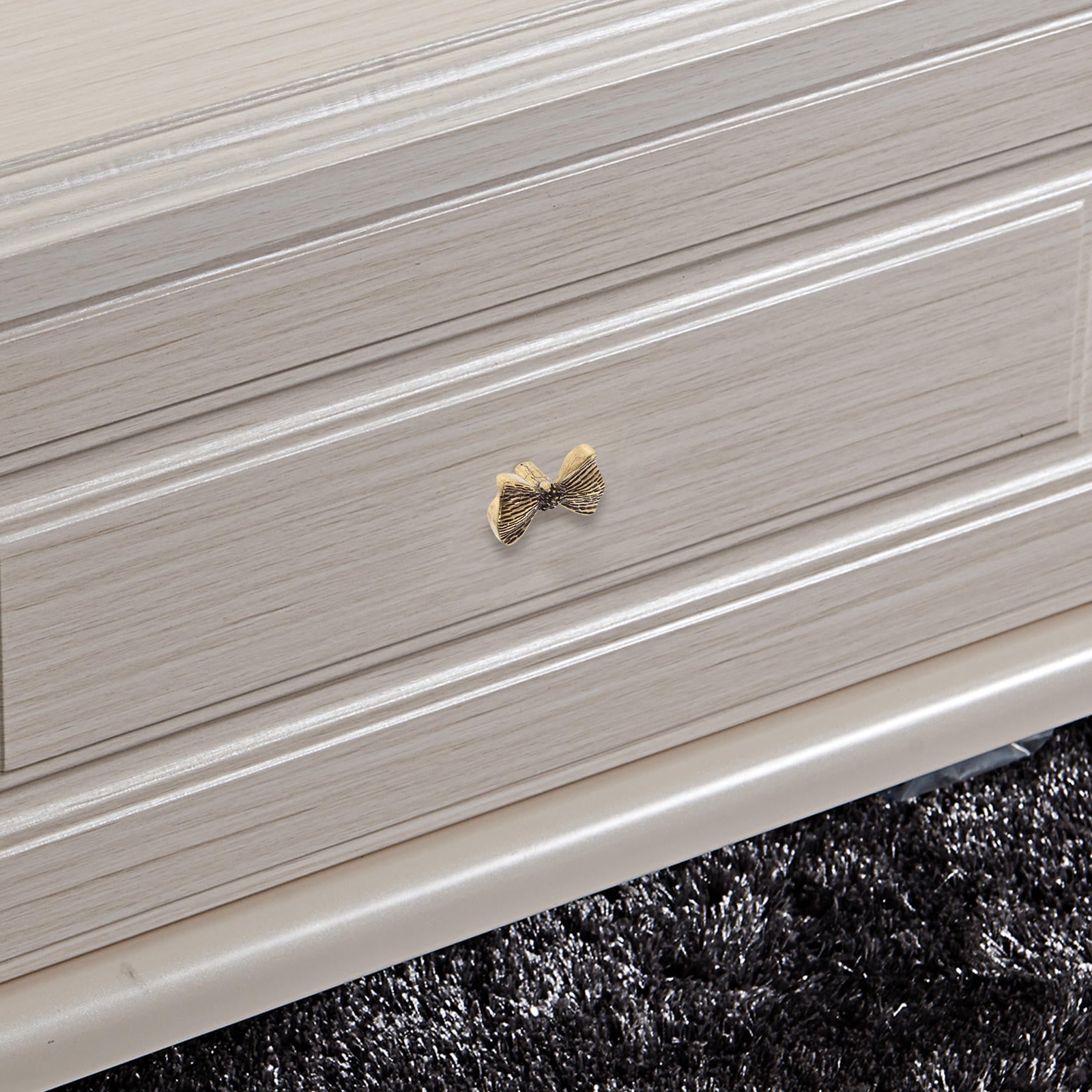 FONDOTIN Copper Bow Drawer Handle Delicate Cabinet Knob Metal Door Pull ...