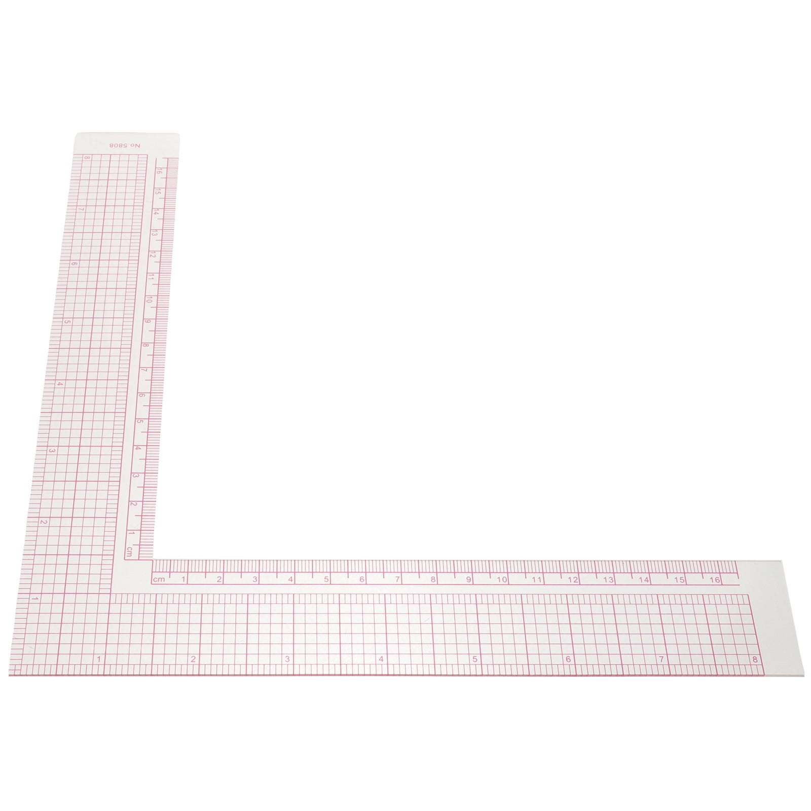 FONDOTIN Creative Plastic Sewing Ruler L Square Ruler Professional ...