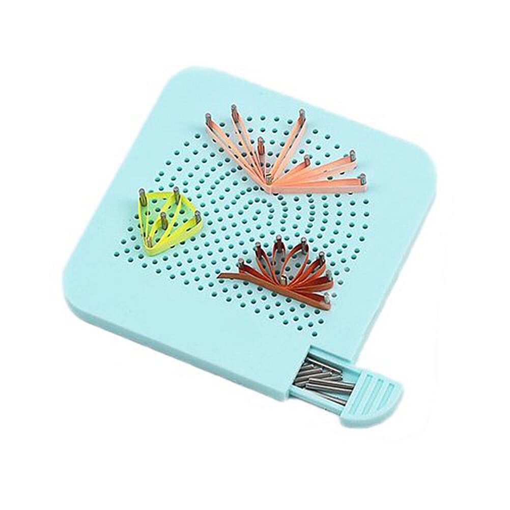 FONDOTIN Crimping Paper Craft Quilled 1Set Blue Square Abs for ...