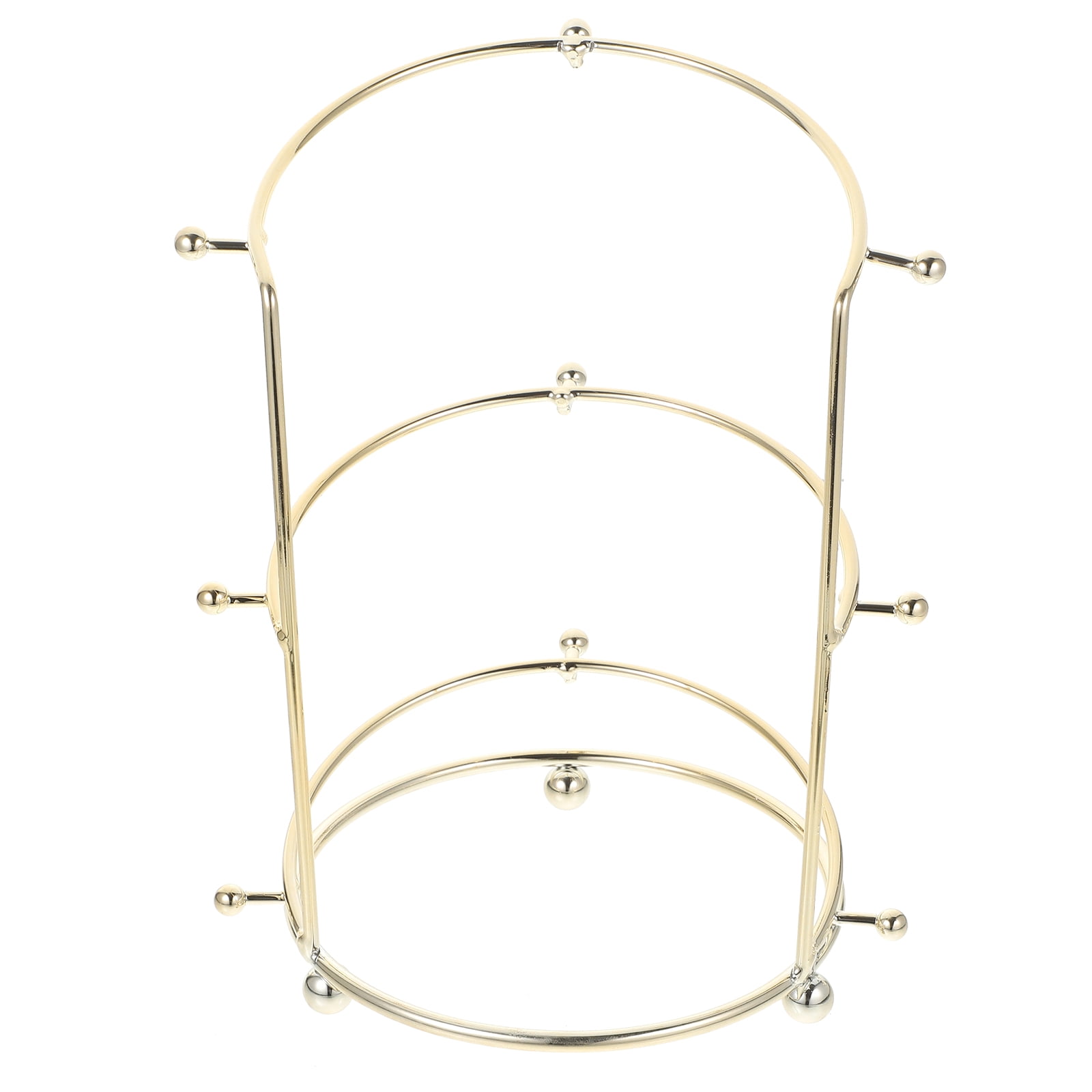 FONDOTIN Crown Display Stand Metal Three Layers Organizer for Women ...
