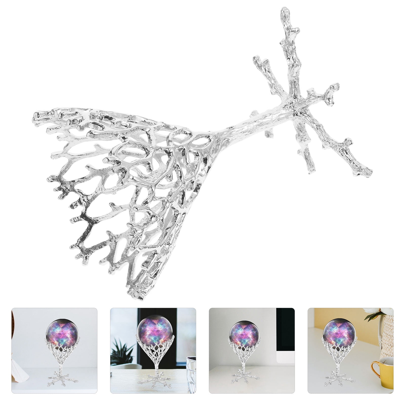 FONDOTIN Crystal Ball Stand Minimalist Classic Design for Desktop ...