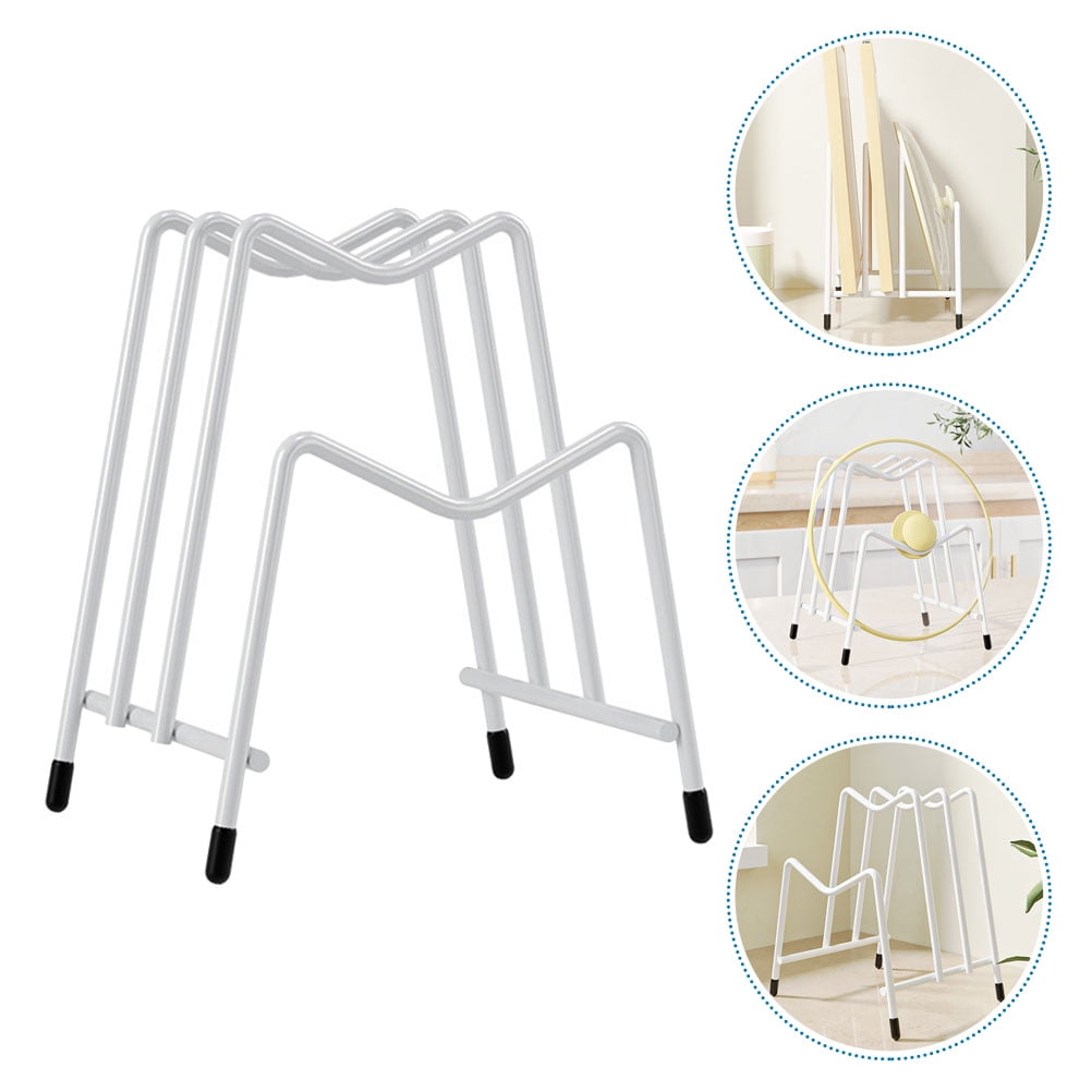 FONDOTIN Cutting Board Holder Rack Pot Lid Holder Metal Chopping Boards ...