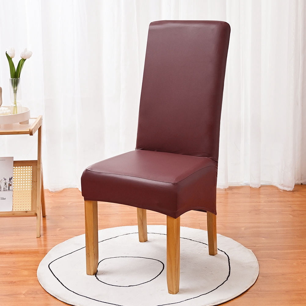 FONDOTIN Dark Red Chair Cover for Hotel Use Elastic Design 1Pack ...