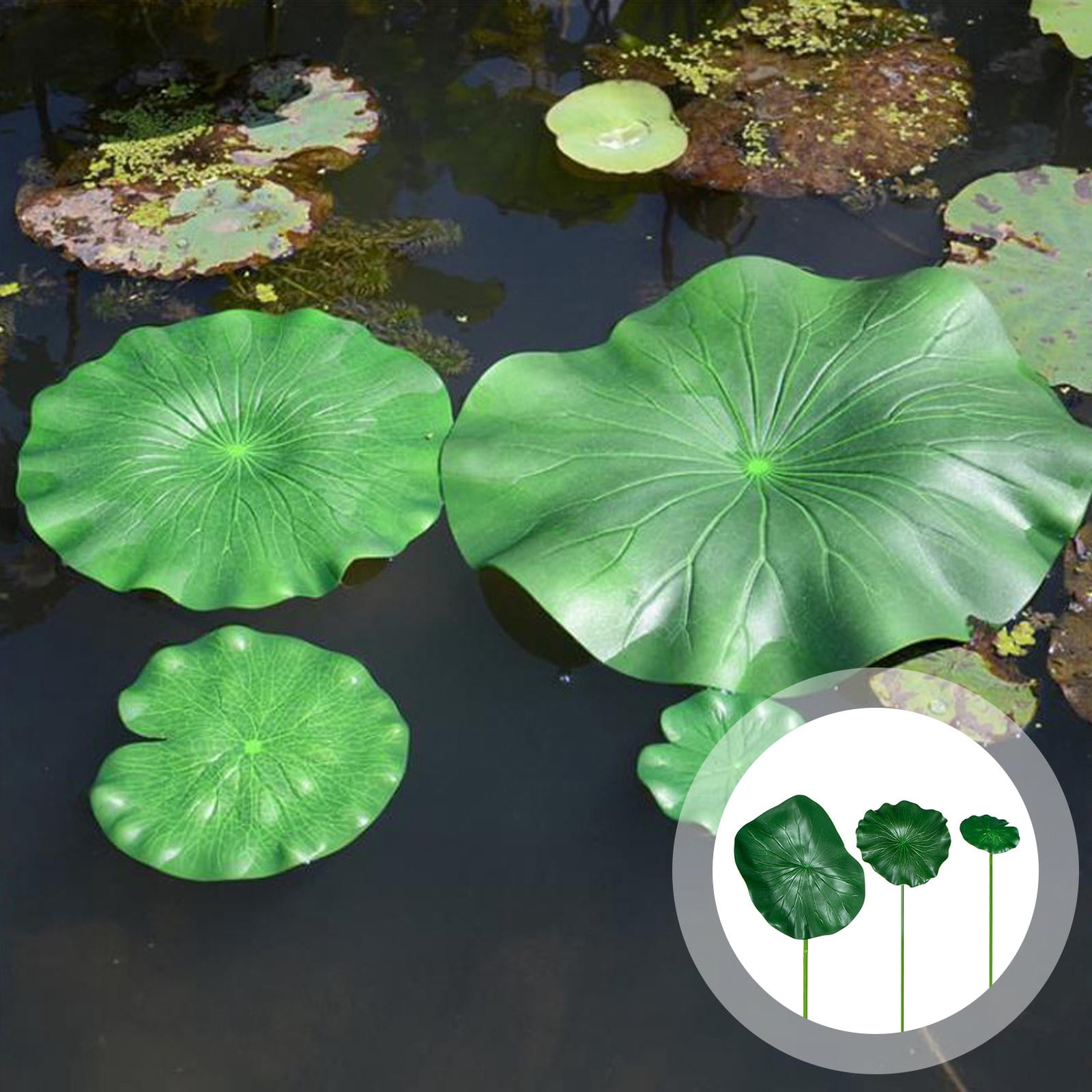 FONDOTIN EVA for Lotus Shaped Solar Fountain Pond Decorative 90x17in 1 ...