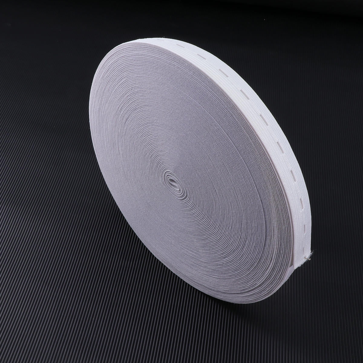 FONDOTIN Elastic Band for Sewing 1 Roll White Polyester Flat Adjustable ...