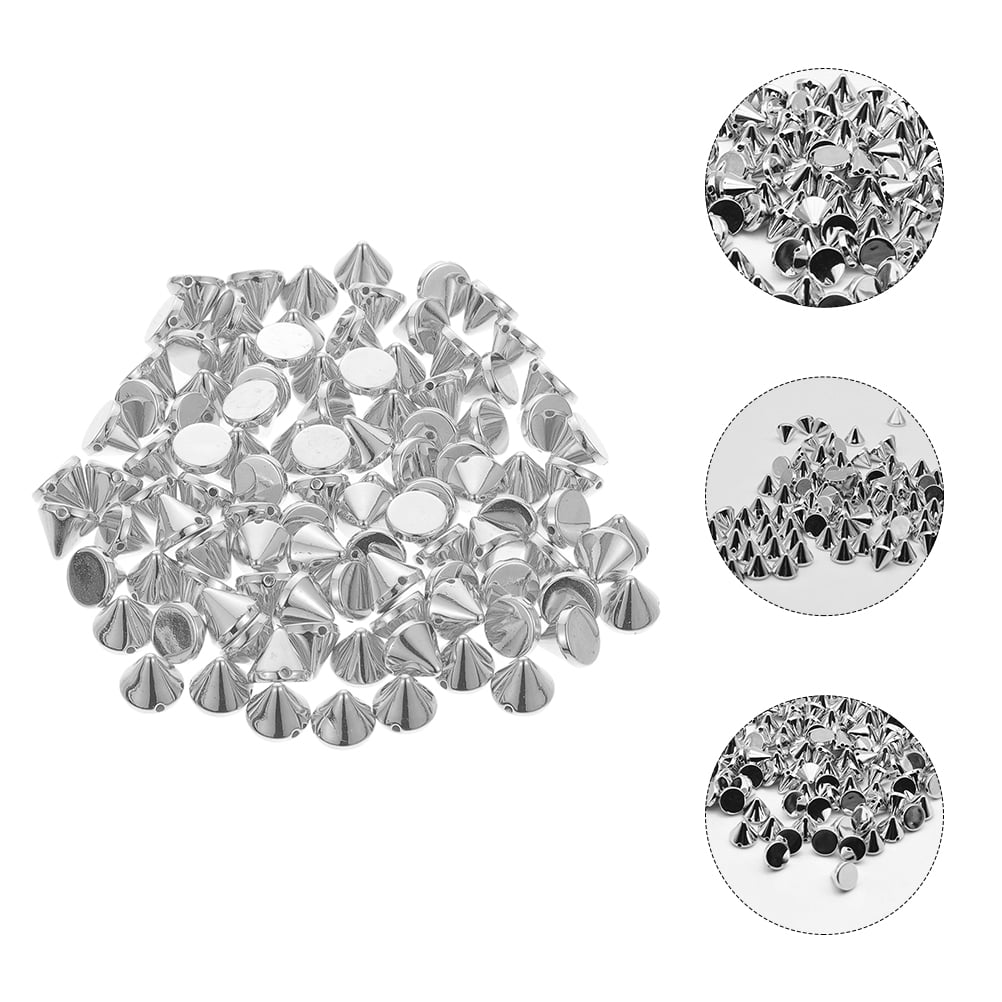 FONDOTIN Flatback Spike Studs Rivets 300Pcs Cone Spikes For Jewelry ...