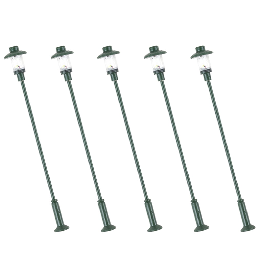 FONDOTIN Garden Adornment 5Pcs Mini Street Light Model Green for Diy ...