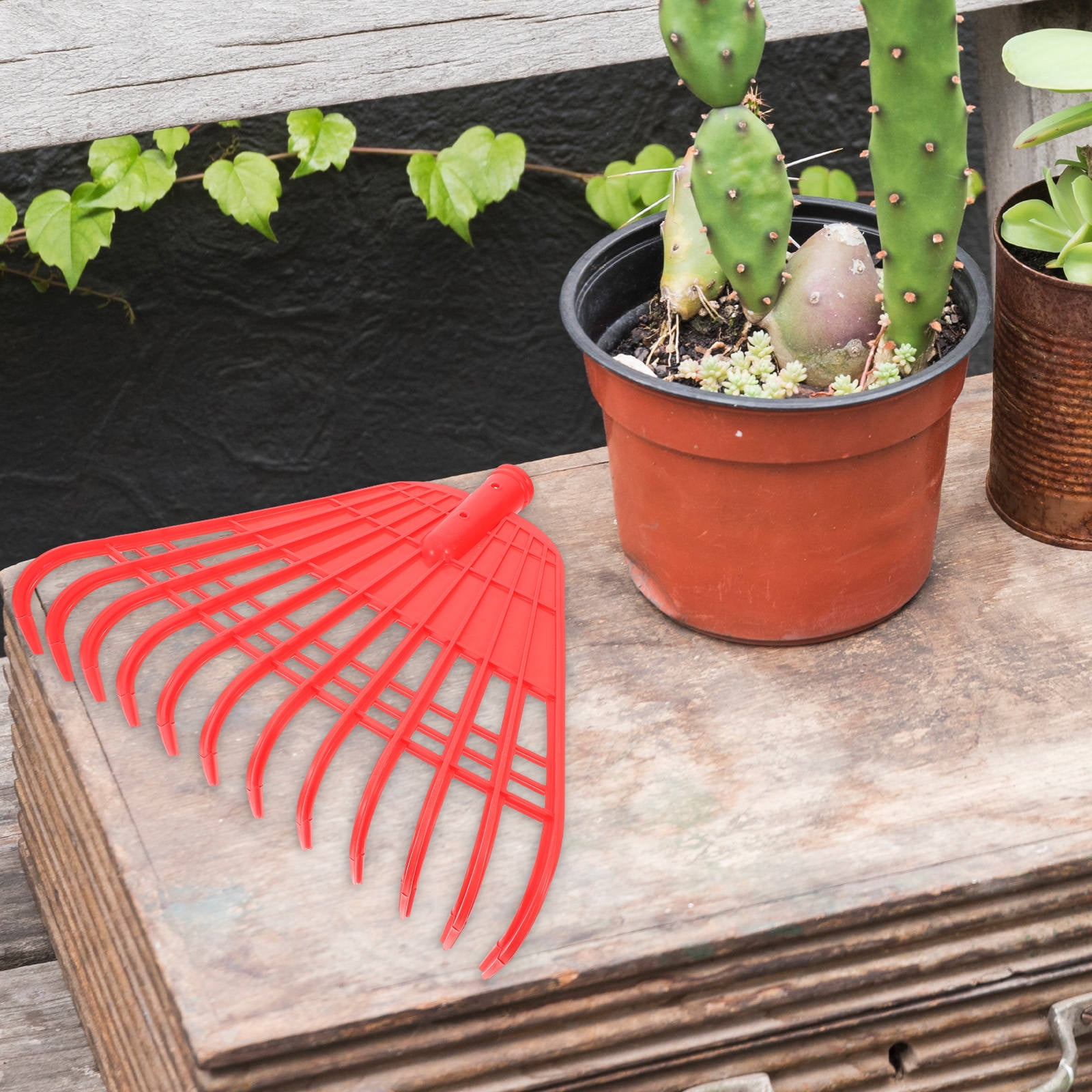 FONDOTIN Leaf Claw Rake Plastic 1Pcs 16.9X13.4X3.5in For Farmers Garden ...