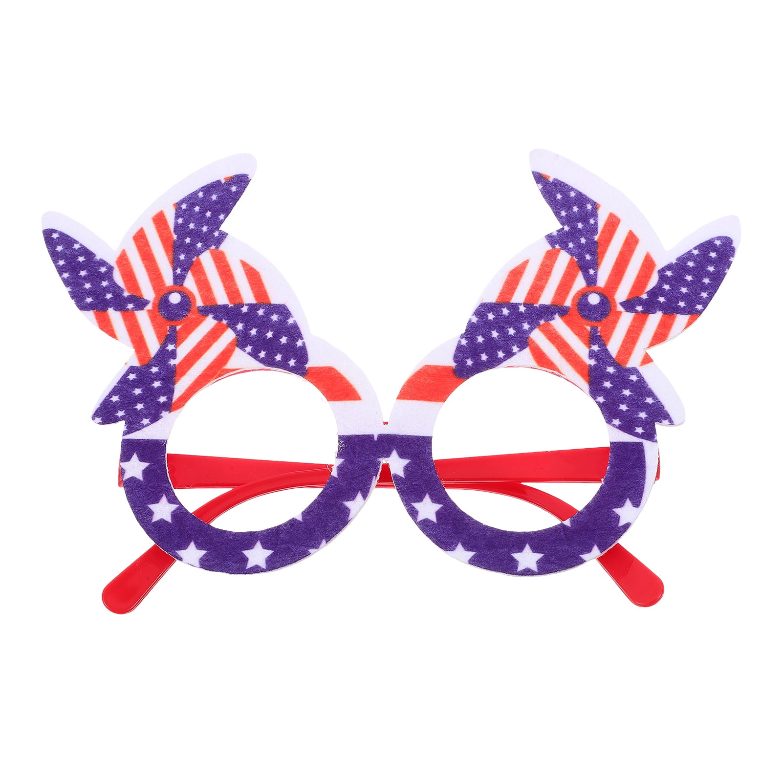 FONDOTIN Independence Day Prop Glasses 1Set Multi Color for Photo ...