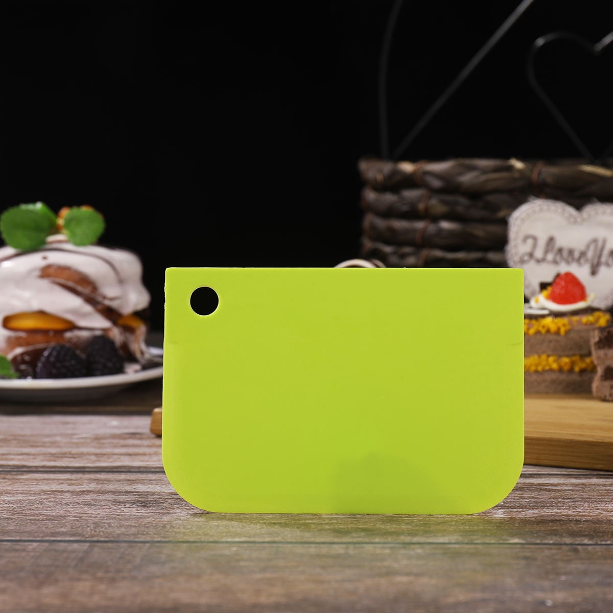 FONDOTIN Kitchen Baking Tool 6Pcs Plastic Scrapers for Cooking and ...