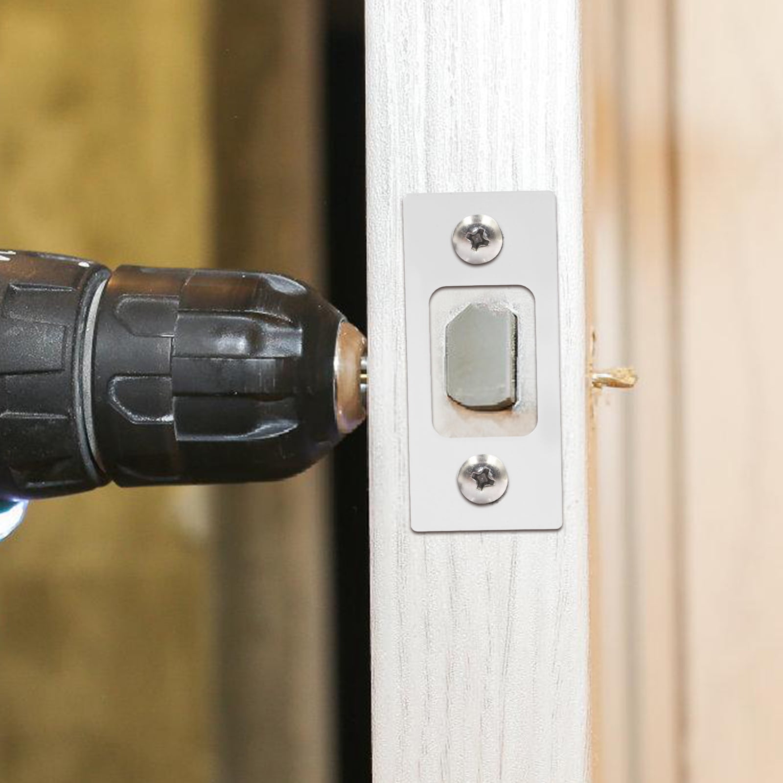 FONDOTIN Large Door Strike Plate Door Plate For Exterior Door Deadbolt ...