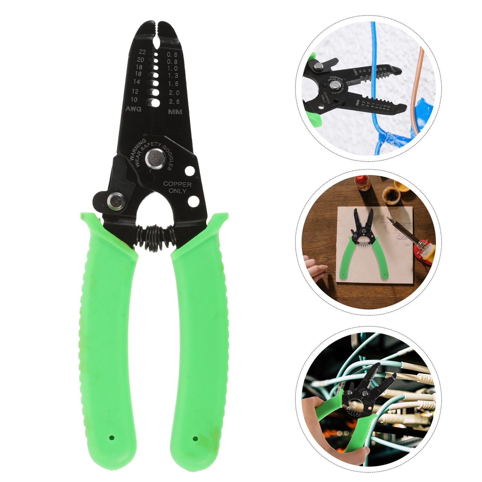 FONDOTIN Cable Strippers Tool Wire Stripper Compact 1Pack - Walmart.com
