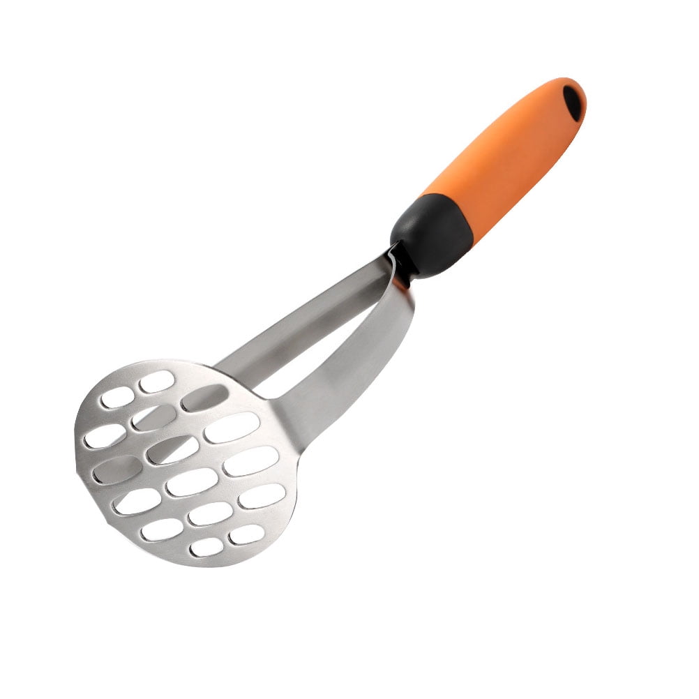 FONDOTIN Masher for Potato 1Pcs Orange Plastic Stainless Steel Mashing ...