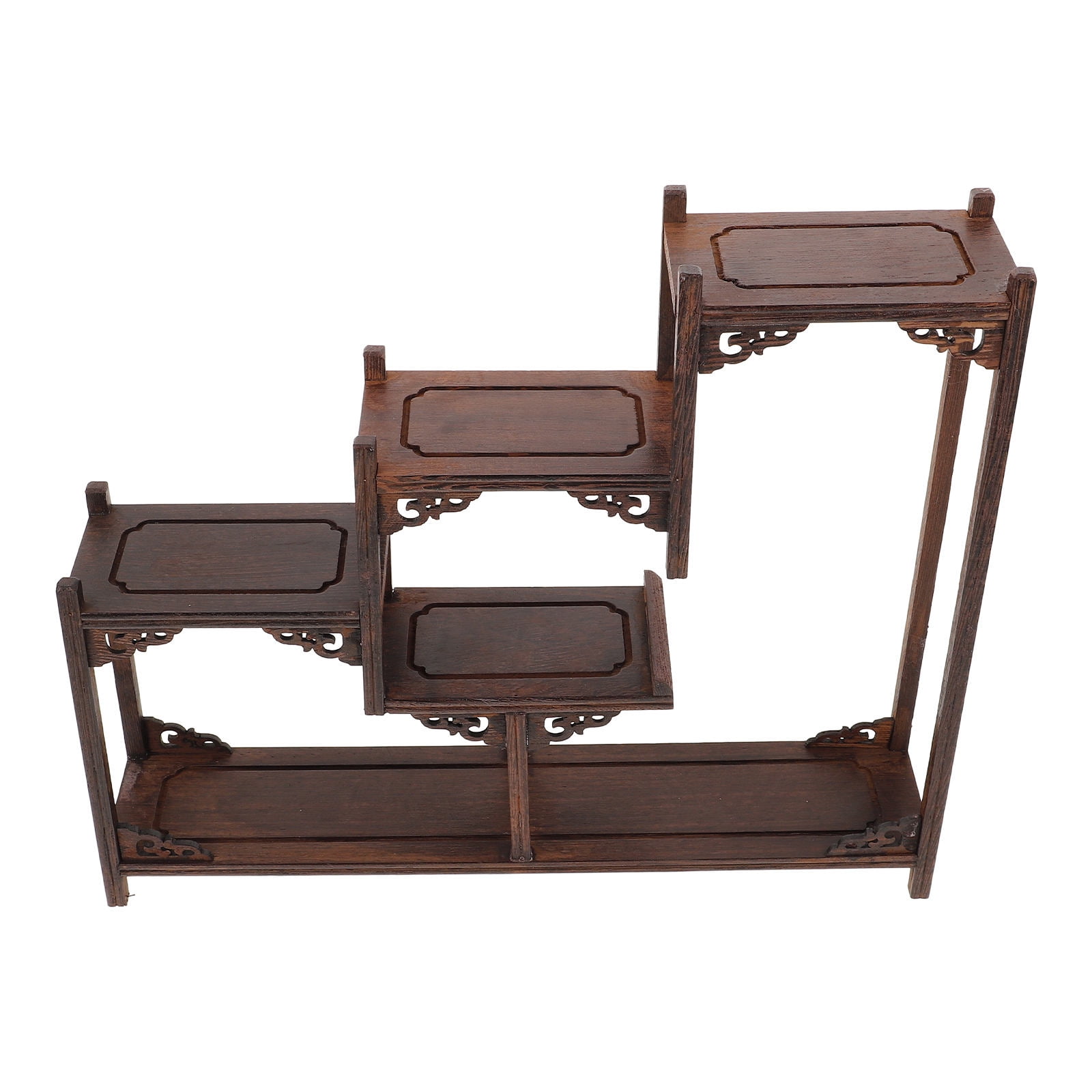 FONDOTIN Antique Design Table Display Shelf Wood For Book Display 1Set ...