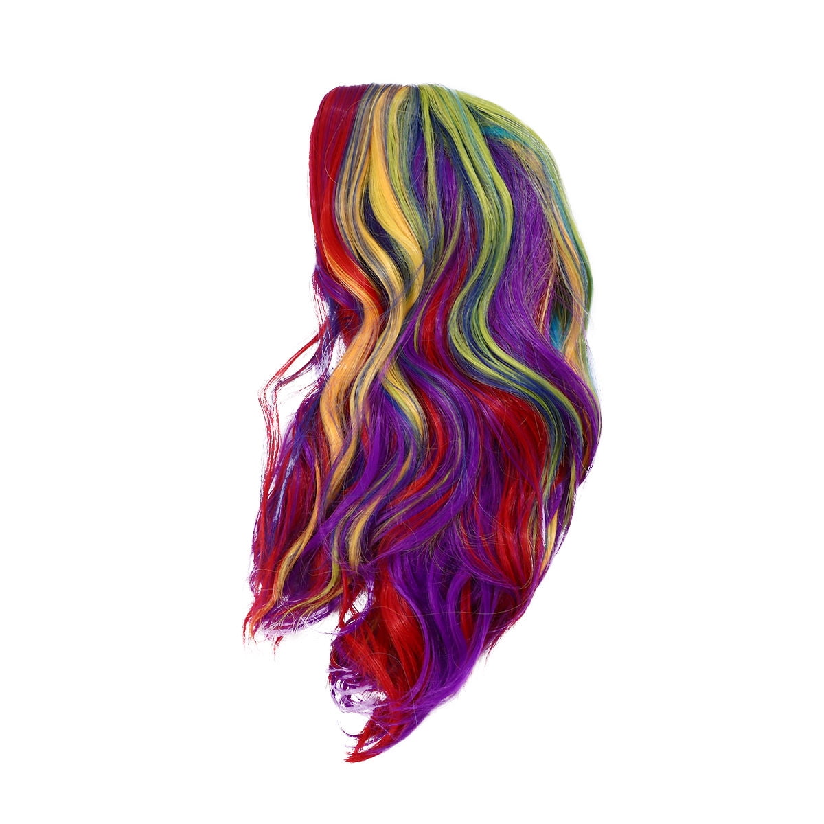 FONDOTIN Party Wigs Curly Short Wig 1Pc 15.72x7.07in Multi-colored for ...