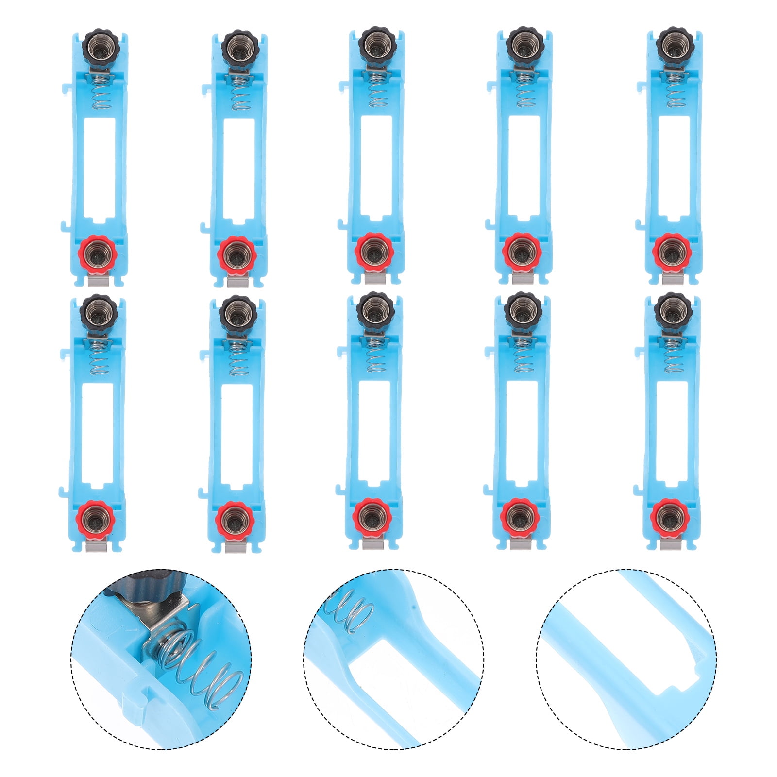 FONDOTIN Physics Laboratory Equipment 10Set Battery Box Plastic and ...