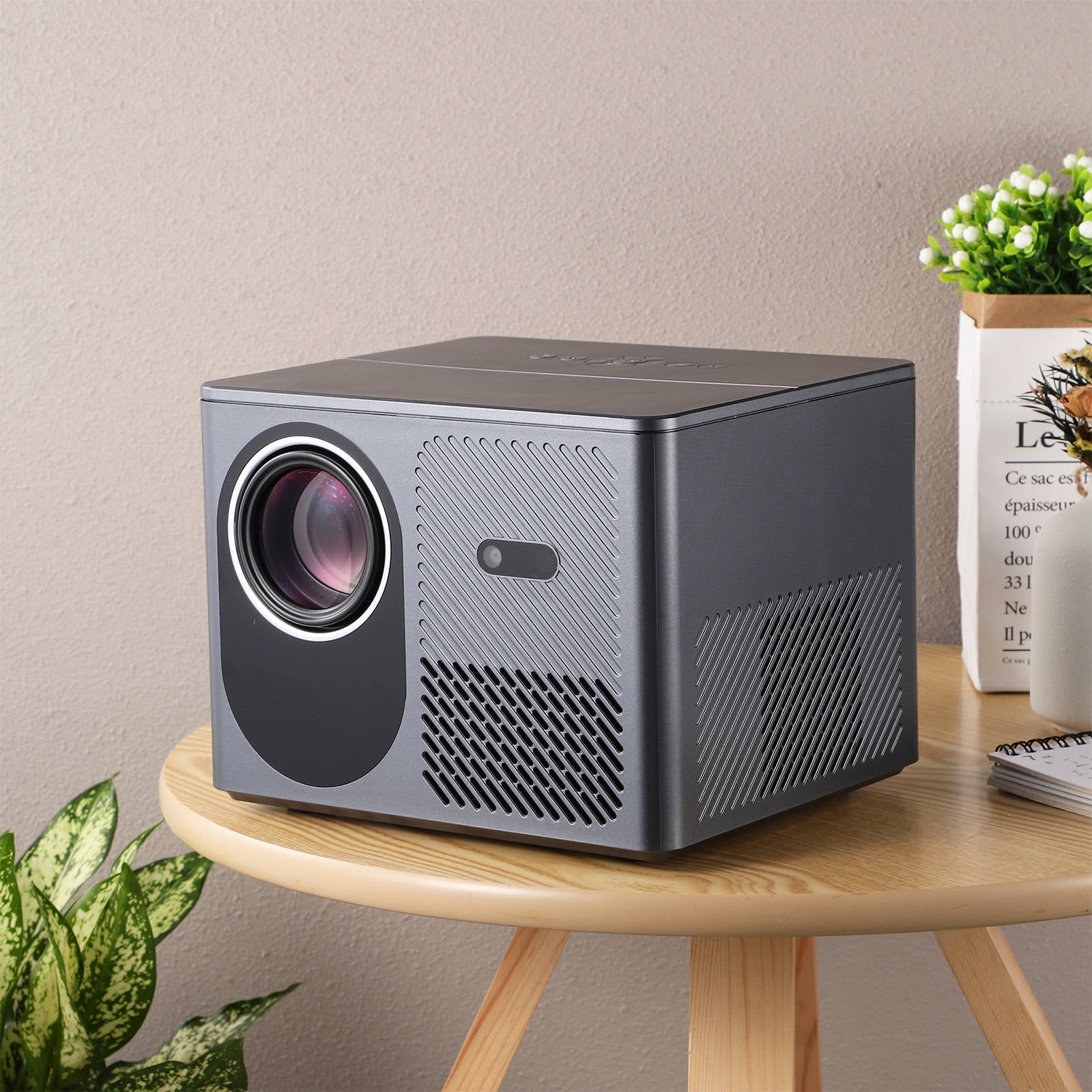 FONDOTIN Portable Projector ️ 21.30X18.60X16.40CM Dark Grey - Walmart.com
