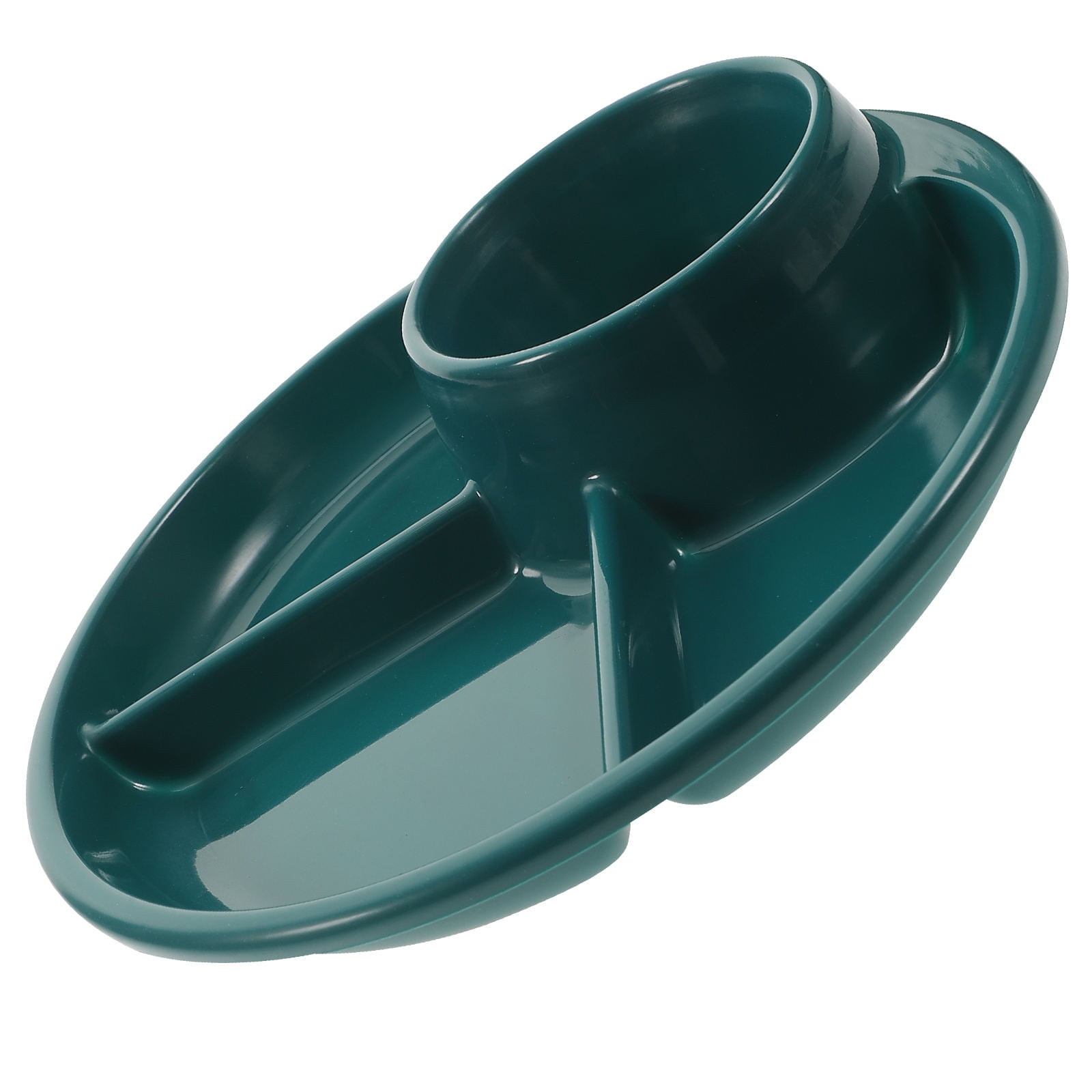 FONDOTIN Practical Dining Plate Blue PP Portion Control Afternoon Tea ...
