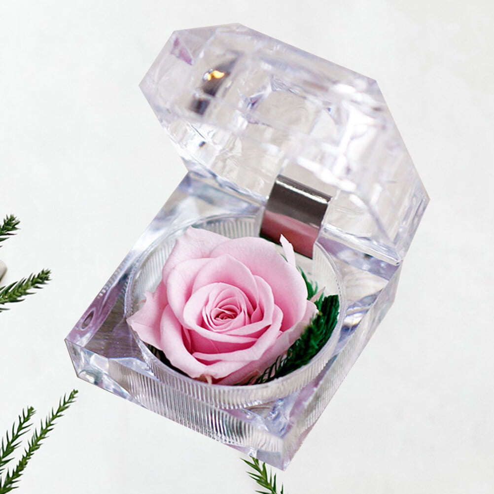 FONDOTIN Preserved Flower Gift Box Roses Eternal Decoration Artificial ...