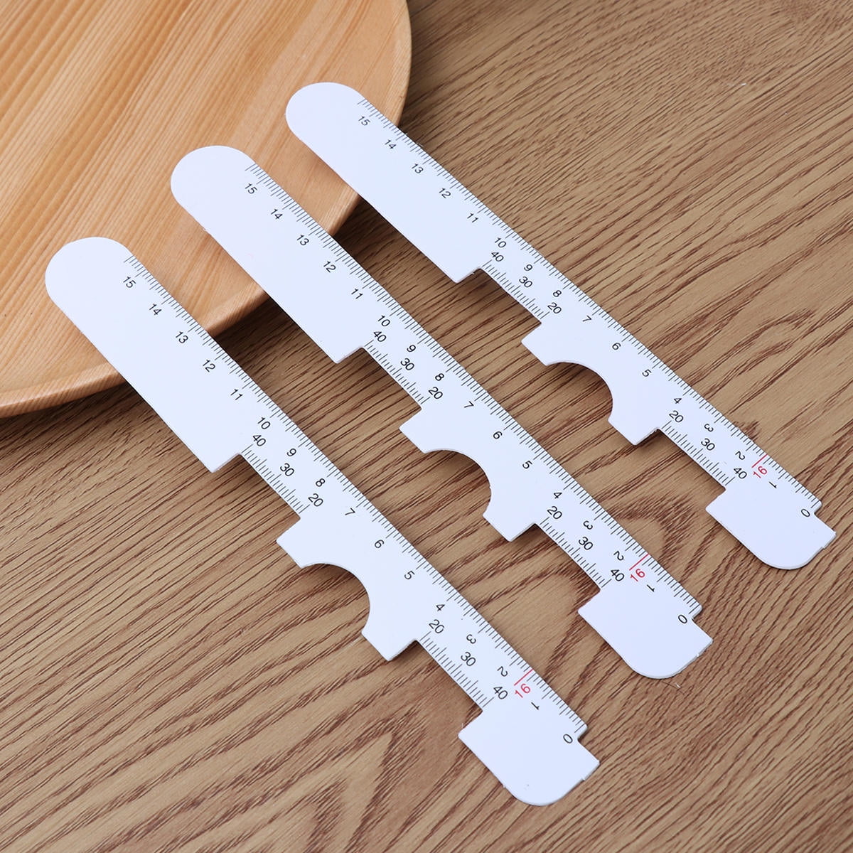 FONDOTIN Pupil Distance Measuring Tool Lavender Plastic Optical Ruler ...