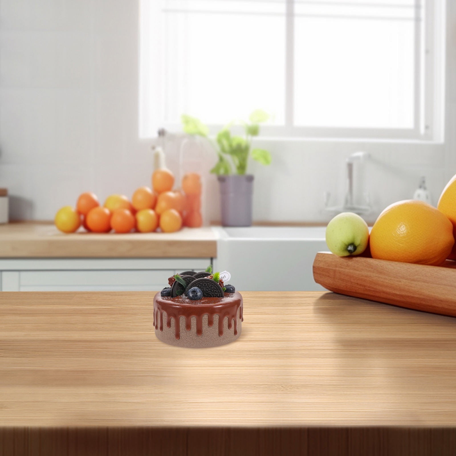 FONDOTIN Realistic Fake Cake Prop for Decoration and Photography PVC ...