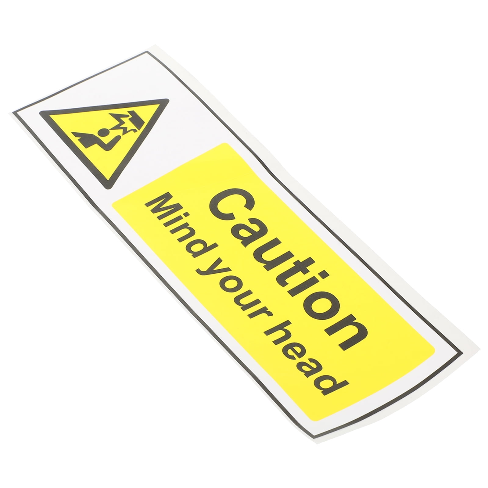 FONDOTIN Low Ceiling Warning Sign Yellow Self Adhesive Safety Sticker ...