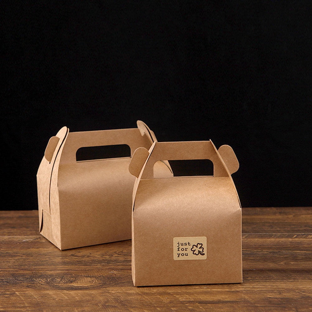 FONDOTIN Rectangular Khaki Paper Tote Bags 30Pcs for Tea Party Favor ...