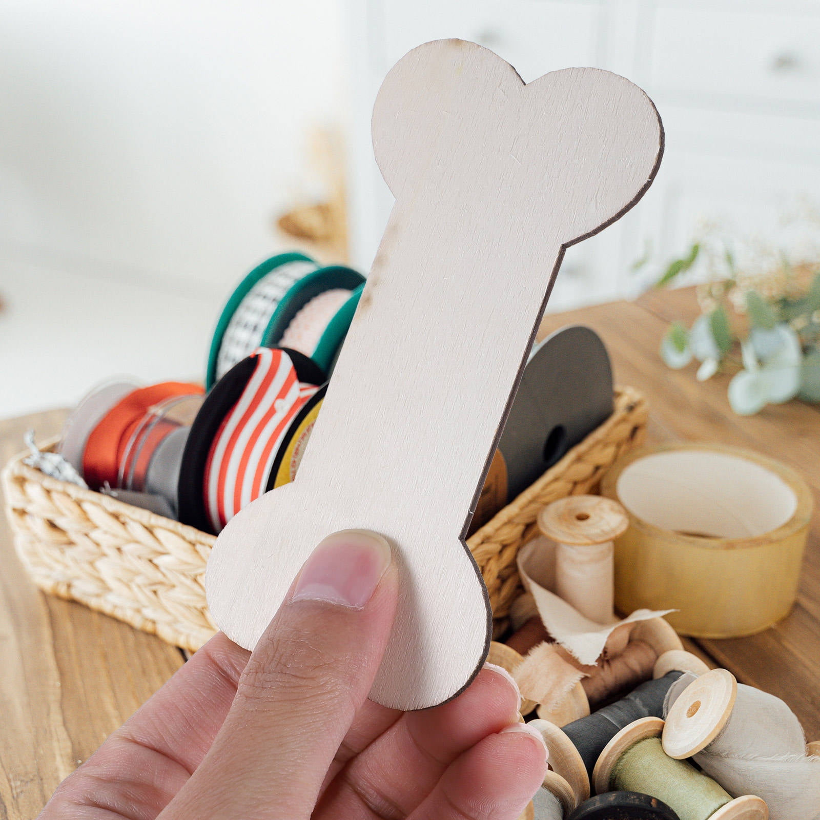 FONDOTIN Rectangular Shape Winding Board 30Pcs for Craft Making Thread ...