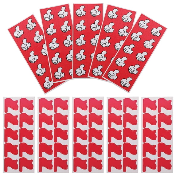 FONDOTIN Red ThumbUp Prints Fridge Magnet Stickers for Students Rewards ...