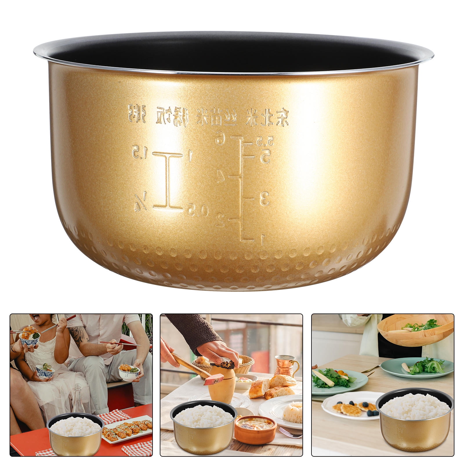 FONDOTIN Rice Cooker Replace Liner Cooker Inner Pot Replacement ...