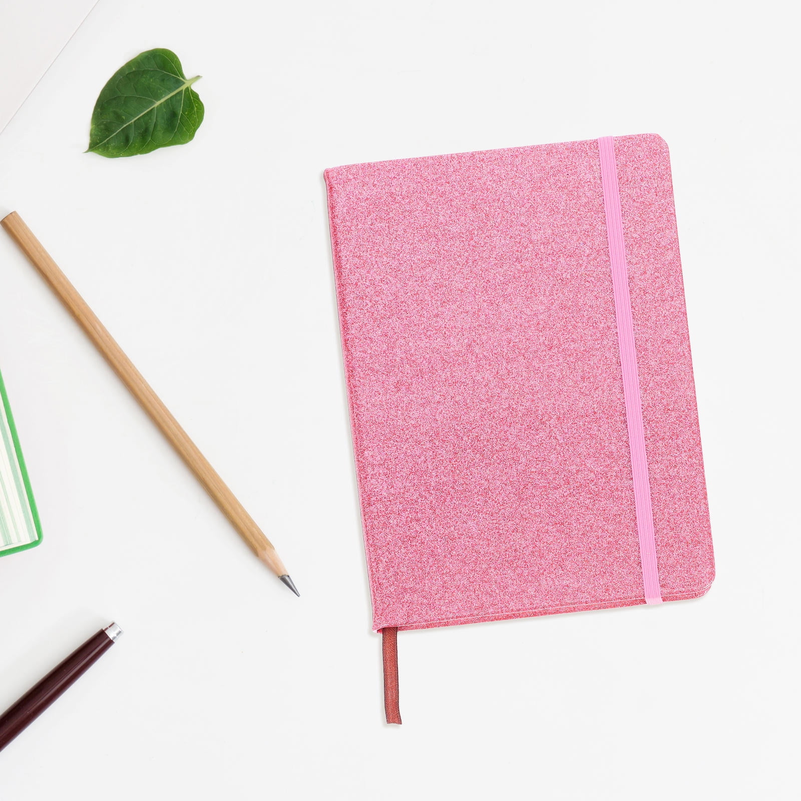 FONDOTIN Small Notepads Hard-sided Glitter Notebook Travel - Walmart.com