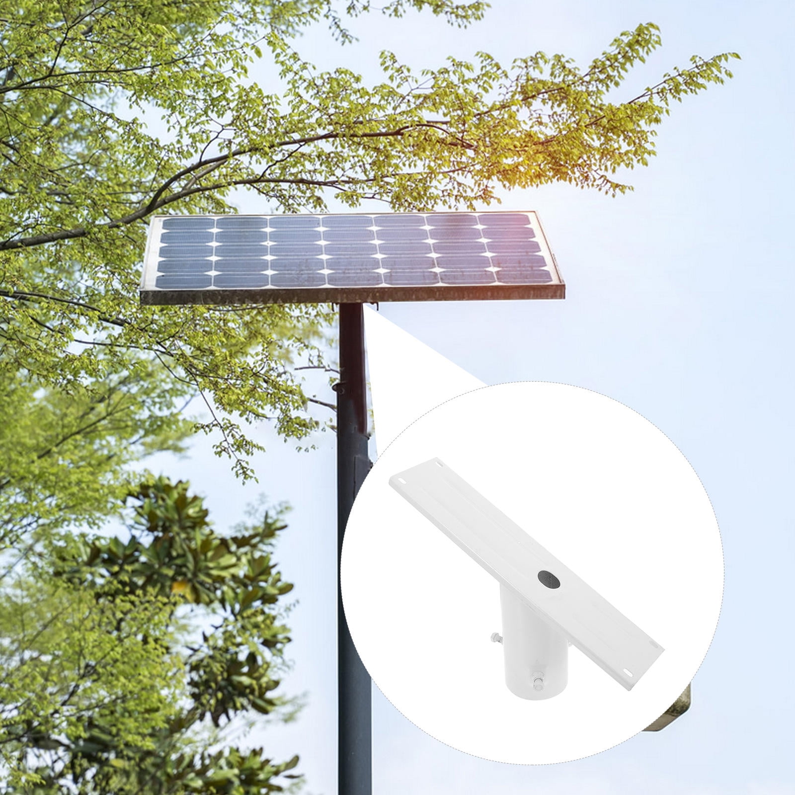 FONDOTIN Solar Module Mount 1Set Adjustable Design Rectangular White ...