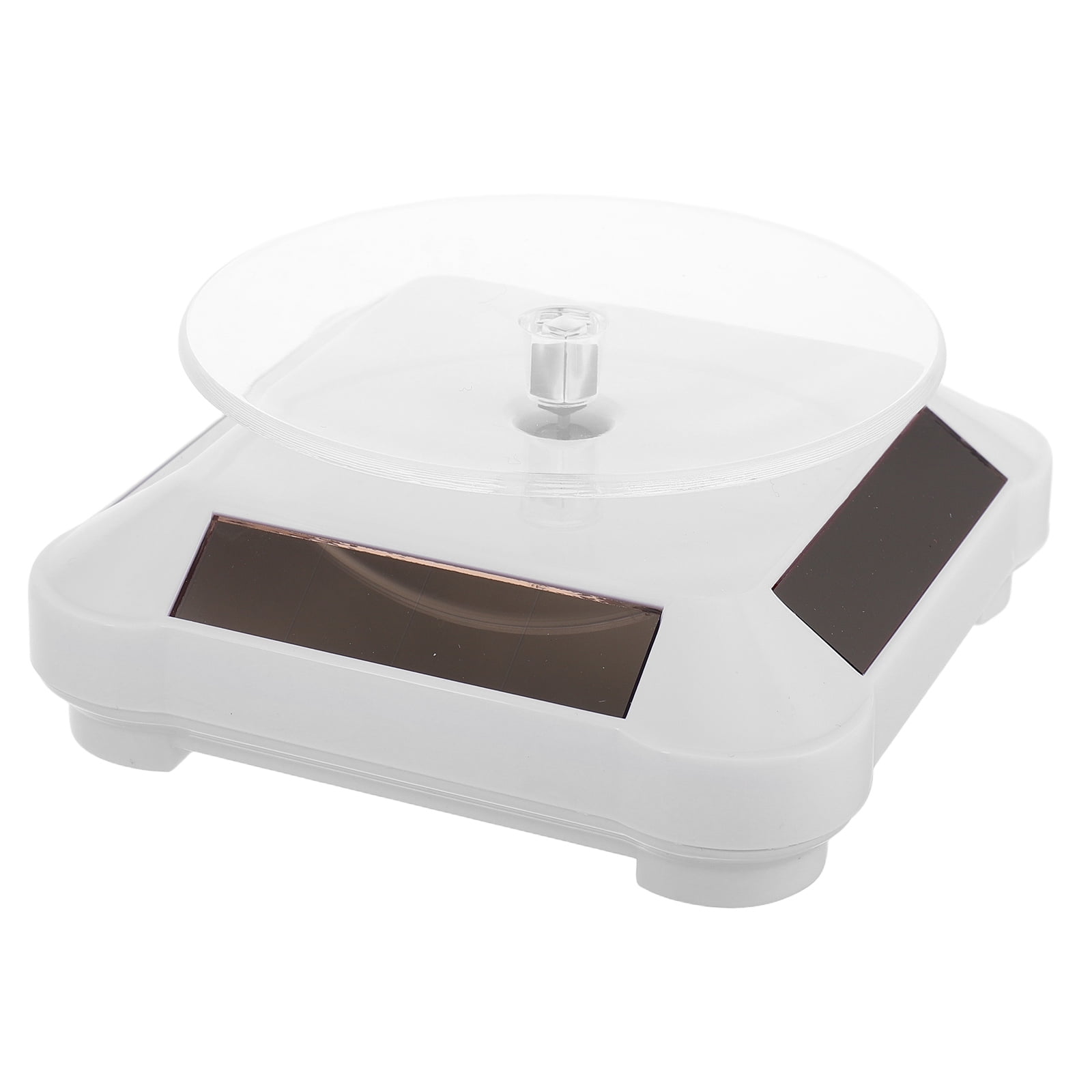 FONDOTIN Solar Powered Rotating Jewelry Display Stand Rotating Display ...