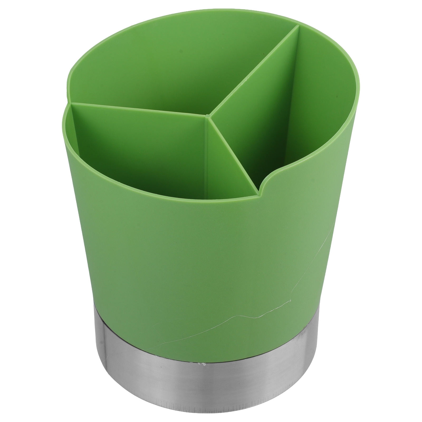 FONDOTIN Space-Saving Straw And Utensil Holder 3-Section Organizer Bar ...