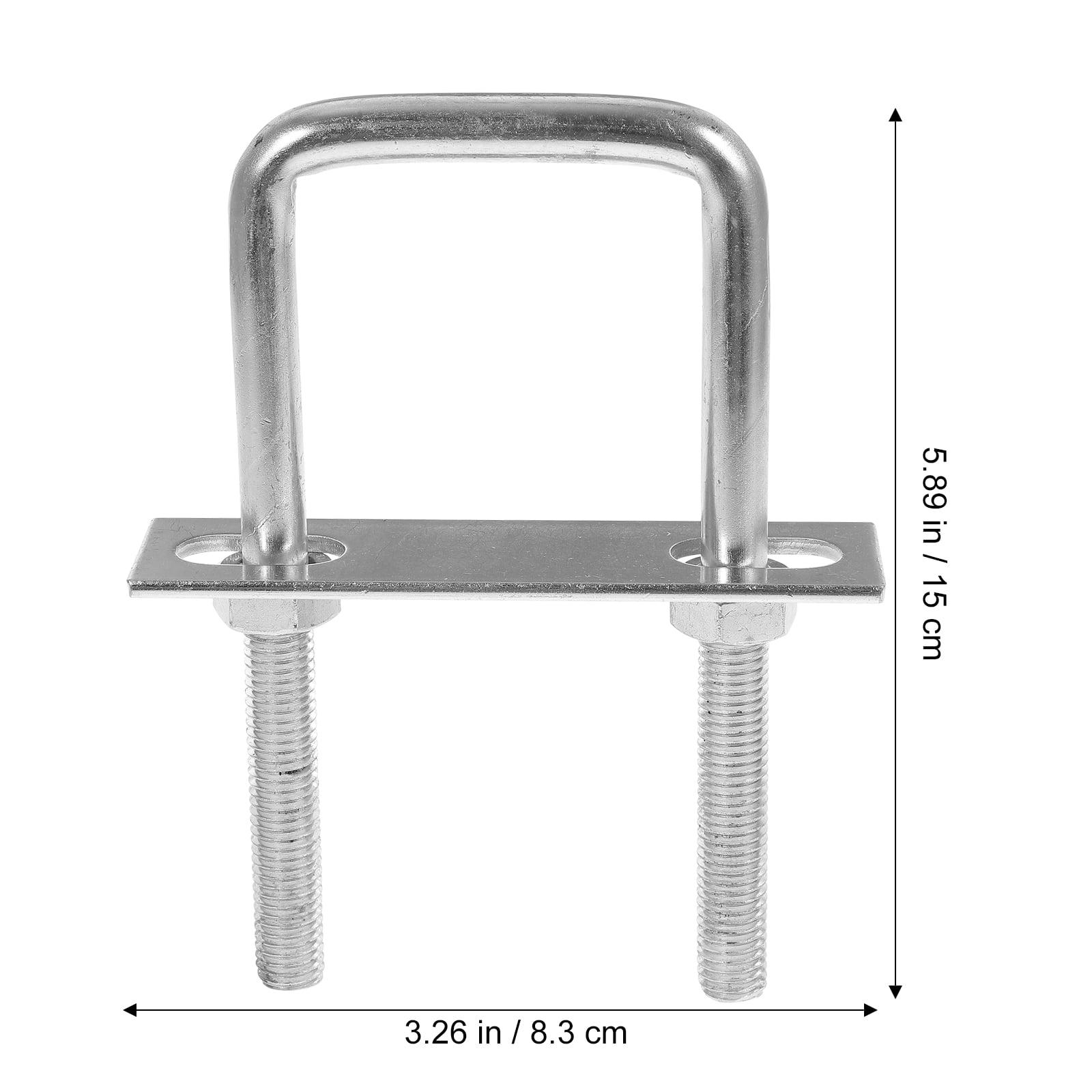 FONDOTIN Bolt Galvanized Steel U Shape Fastener with Nuts and Washers ...