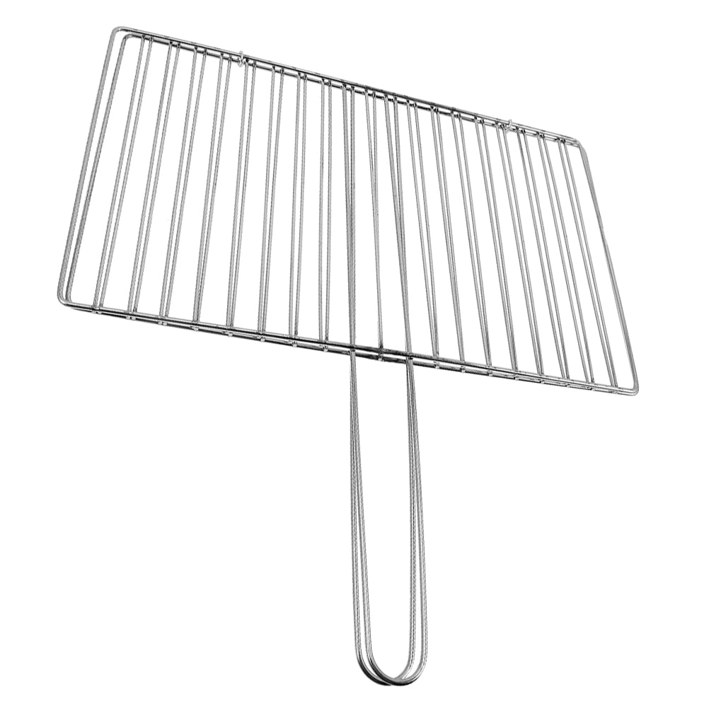 FONDOTIN Stainless Steel Grill Rack Fish Grilling Basket with Handle ...
