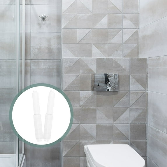 FONDOTIN Toilet Paper Holder Roller 2Pcs White Use for Bathroom ...